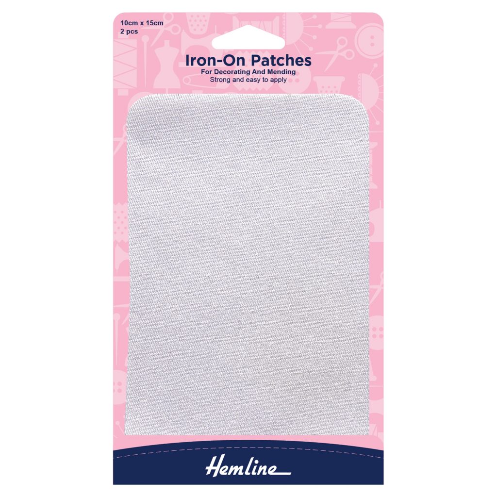 Cotton Twill Patches: White - 10 x 15cm - Hobbies Direct
